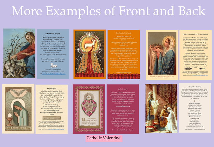 Variety Pack #1 – 50 Restored Vintage Holy Cards – Beautiful and Inspi ...