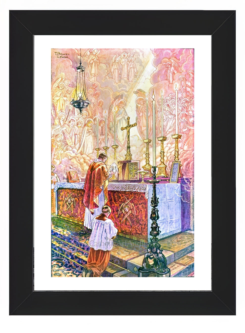 The Holy Mass –4 Sizes – by T. Noyes-Lewis – Catholic Art Print – Arch ...