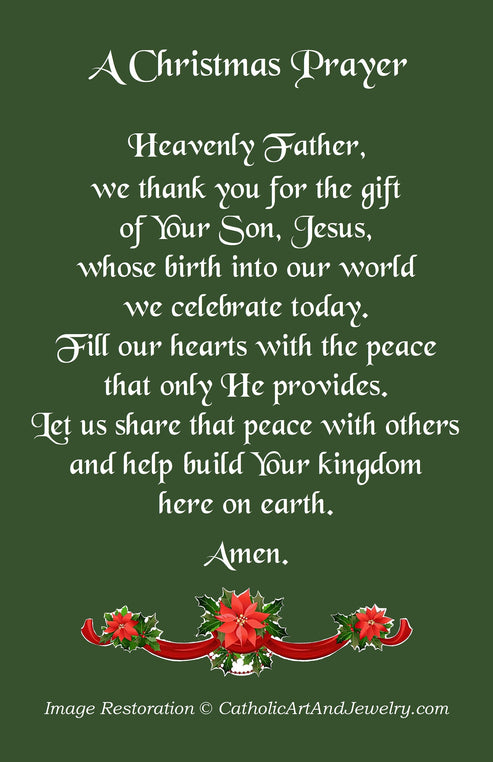 Christmas Prayer Card – pack of 10/100/1000 – Stocking Stuffer – Keepi ...