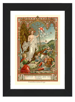 Resurrection of Christ – based on a Vintage Holy Card – Catholic Art P ...