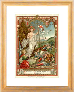 Resurrection of Christ – based on a Vintage Holy Card – Catholic Art P ...