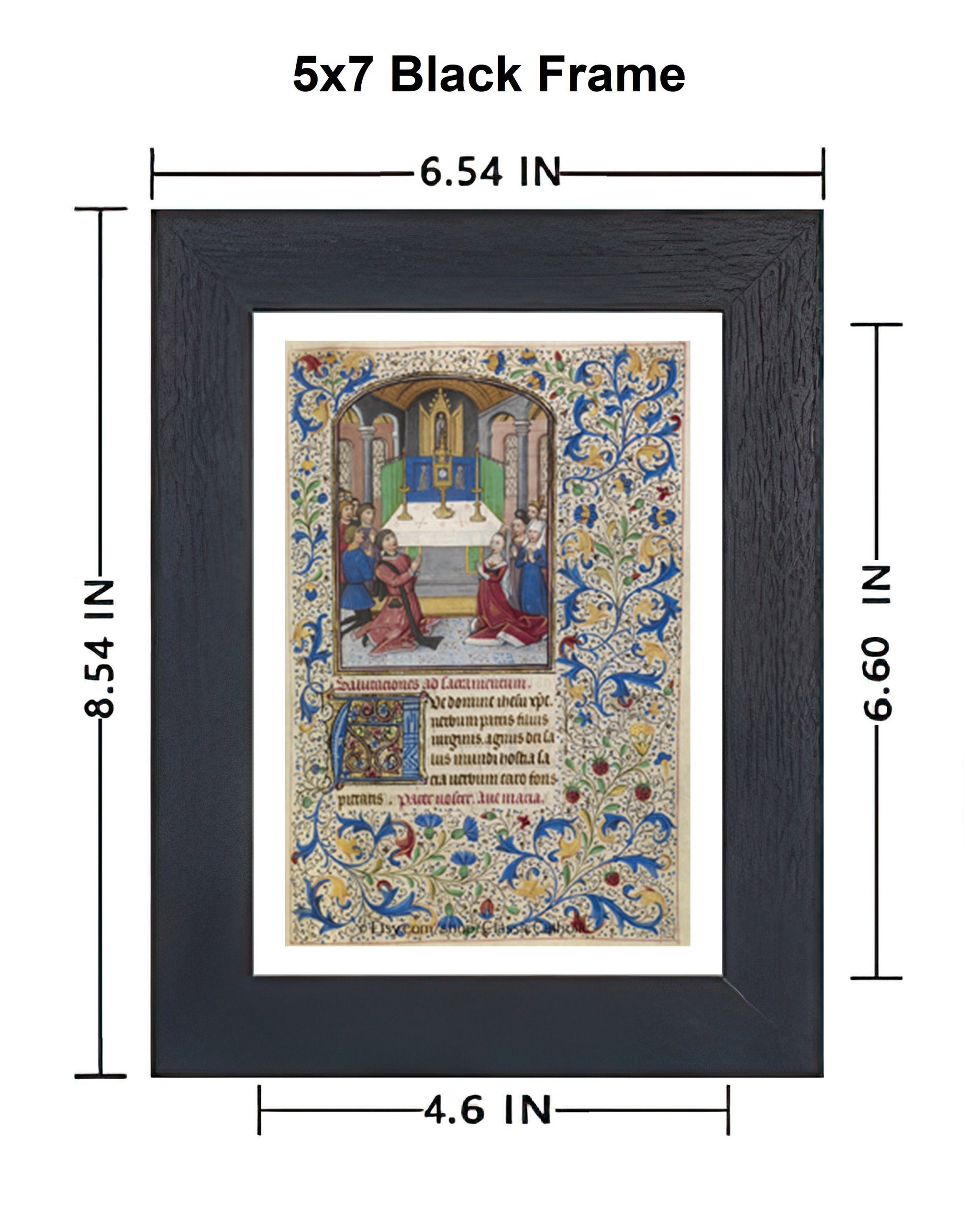 Illuminated Manuscript -- The Adoration of the Eucharist. – Medieval C ...