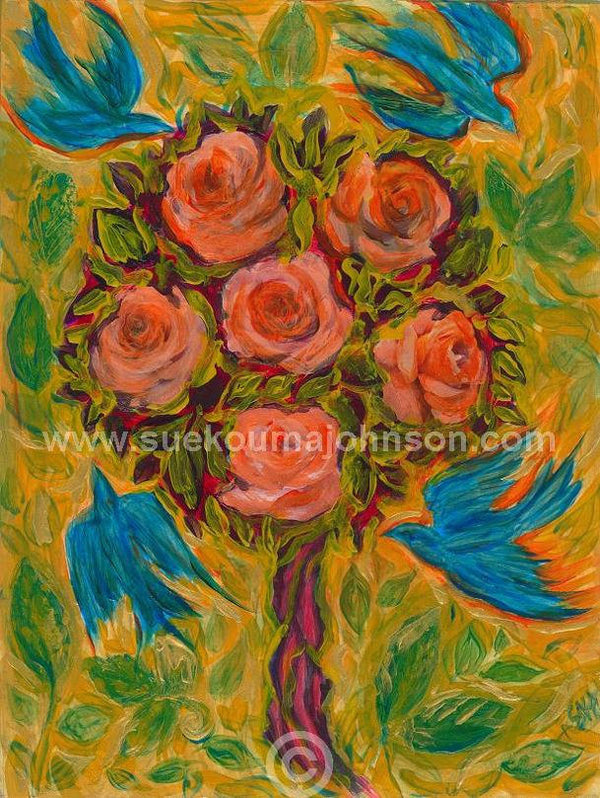 Rose Tree Pendant or Charm – Catholic Art and Jewelry